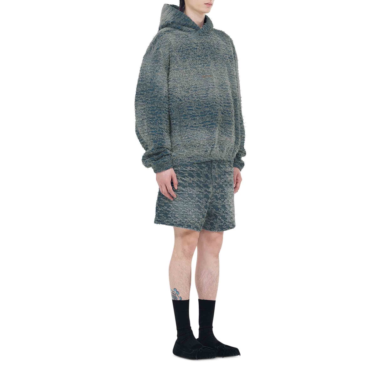Loose Thread Denim Hoodie Navy | SUBTYPE