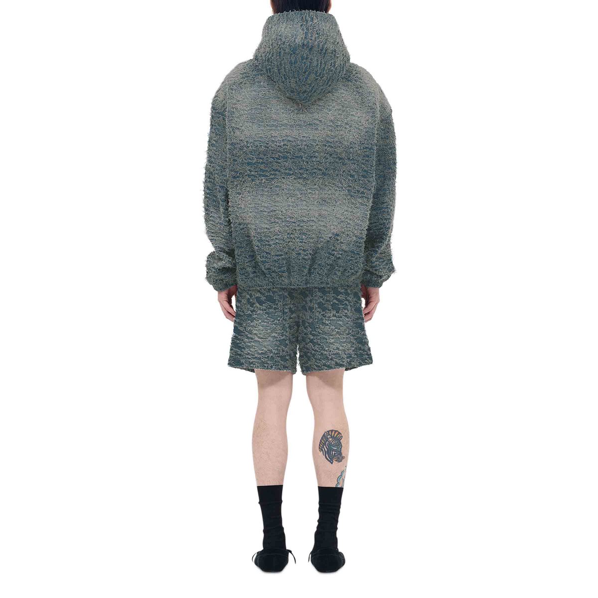 Loose Thread Denim Hoodie Navy | SUBTYPE