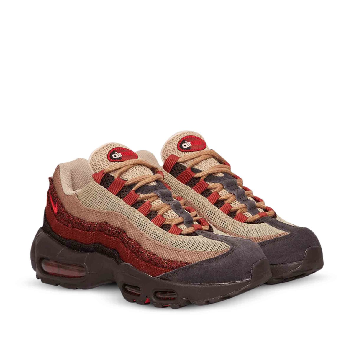 NIKE AIR MAX 95 BROWN BASALT/UNIVERSITY RED/OXEN BROWN Brown/Red | SUBTYPE