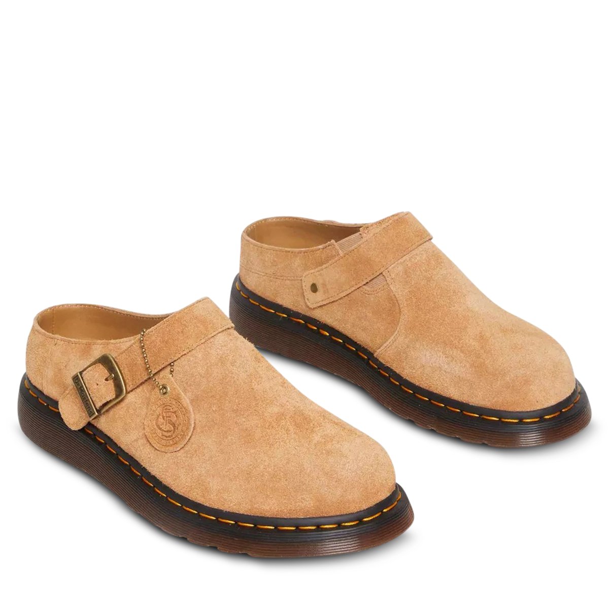 Isham Buckle Mule Sandy Tan Desert Oasis Suede | SUBTYPE