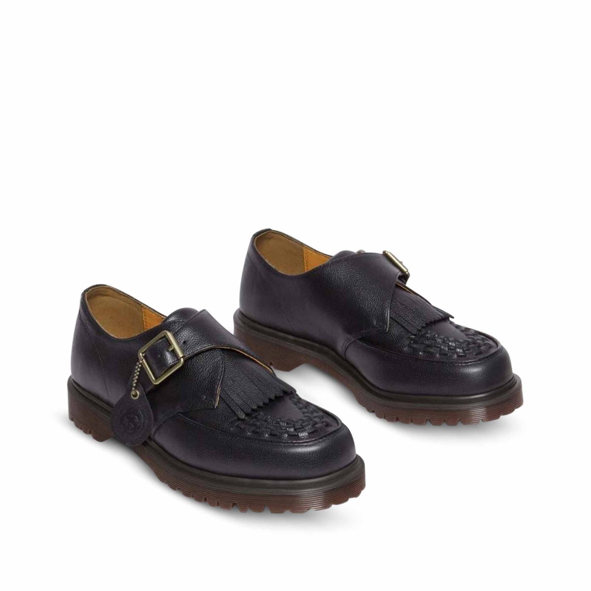 Ramsey Monk Kiltie Strap Shoes Black Westminster | SUBTYPE
