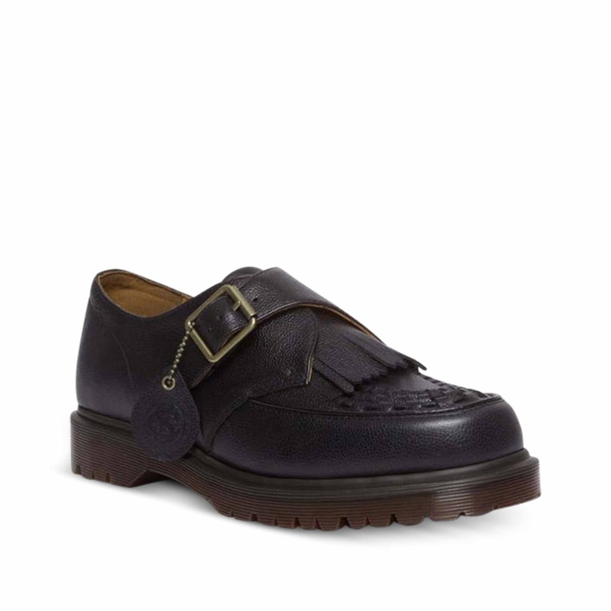 Ramsey Monk Kiltie Strap Shoes Black Westminster | SUBTYPE
