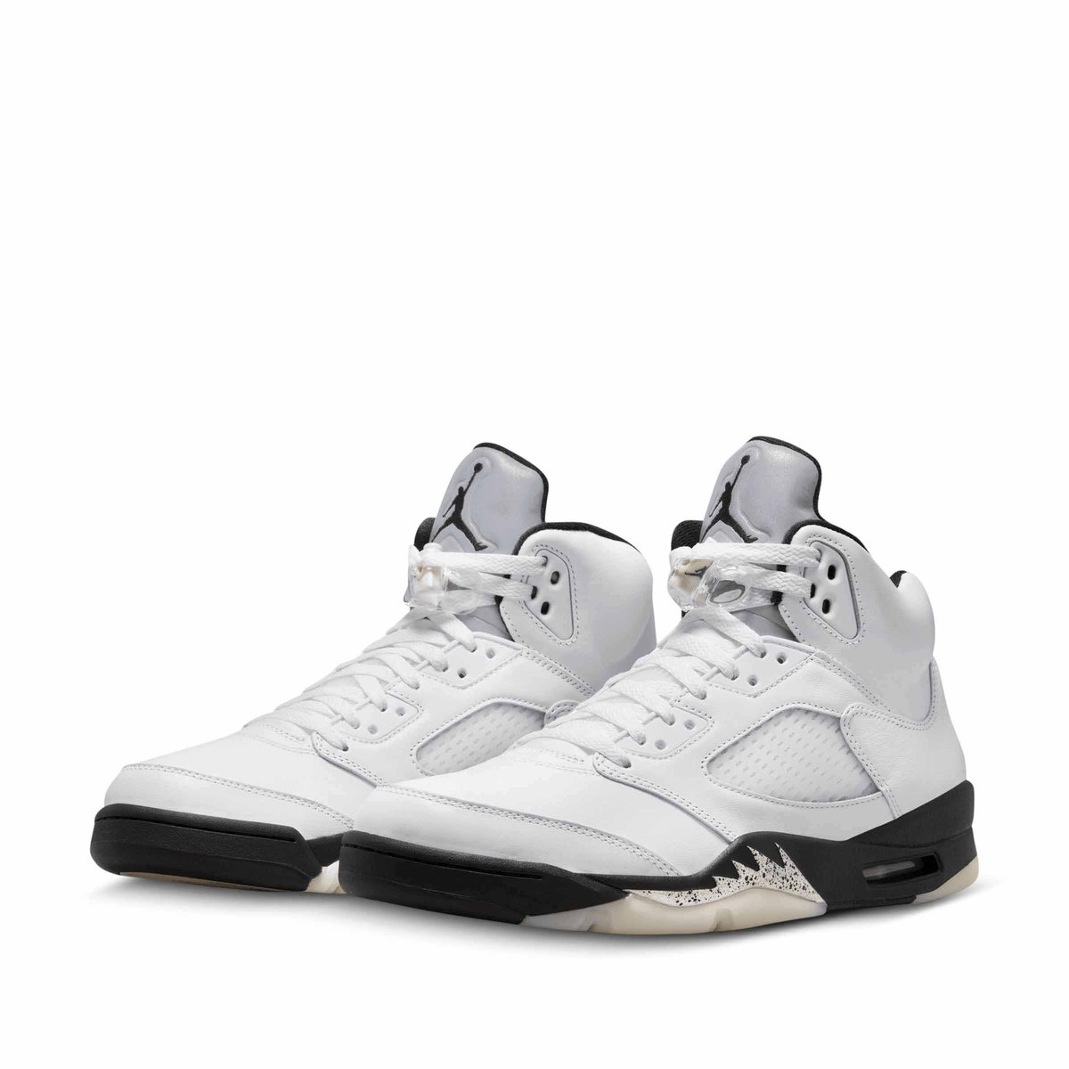 Air Jordan 5 Retro "Reverse Metallic" White/Black-Sail-Metallic Silver ...