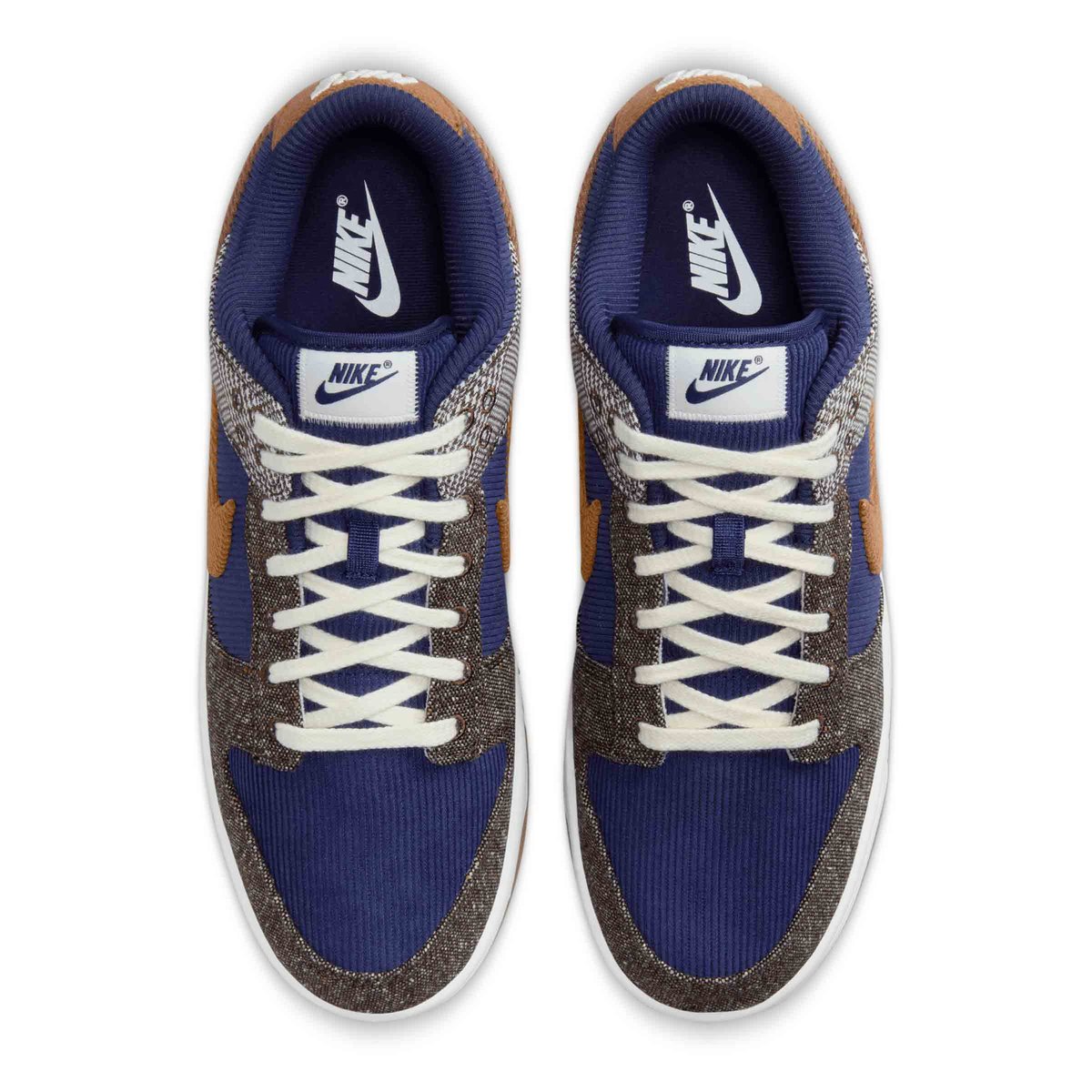 DUNK LOW 'TWEED CORDUROY' Midnight Navy/Ale Brown-Pale Ivory | SUBTYPE