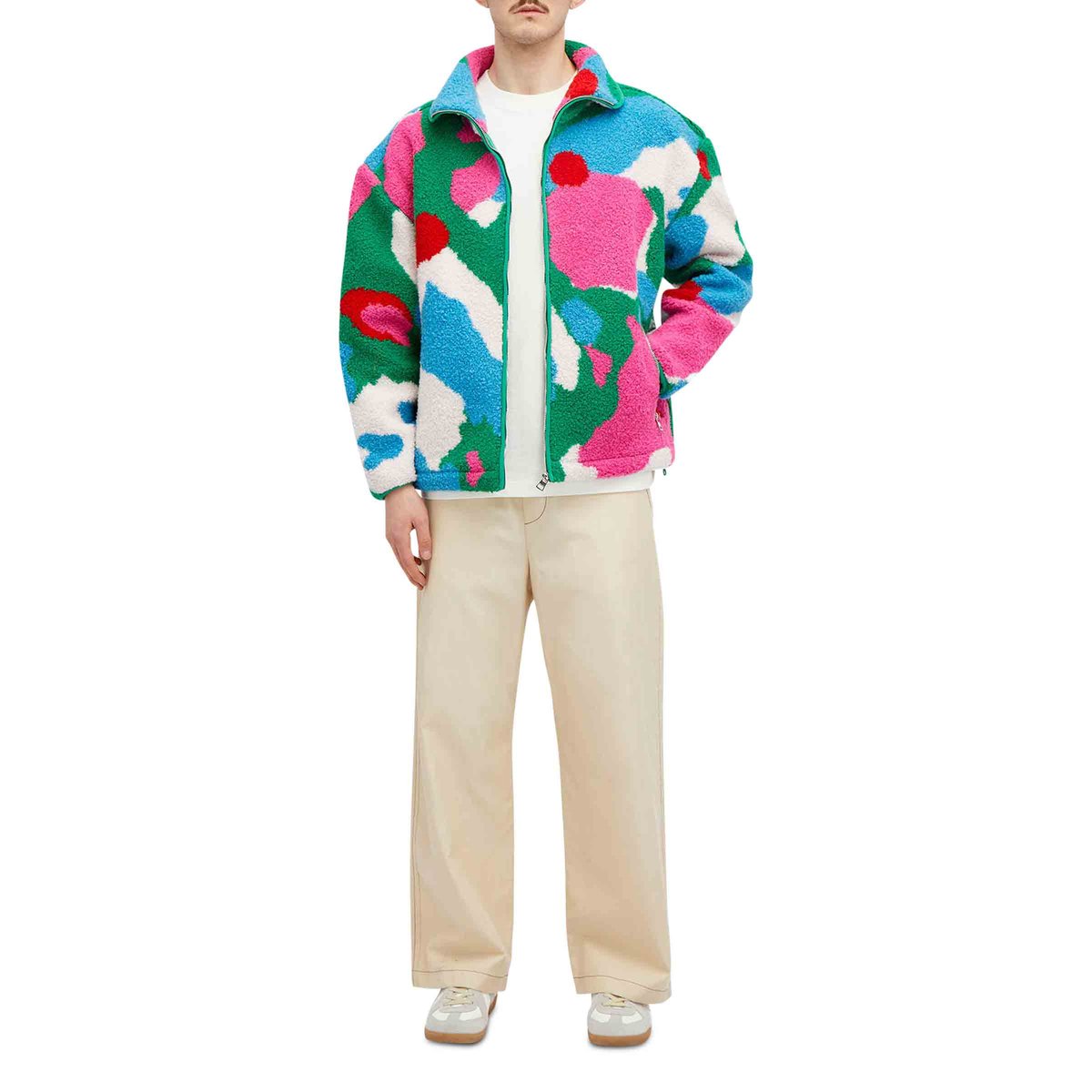 Graphic Fleece Jacket Pink/Multi | SUBTYPE