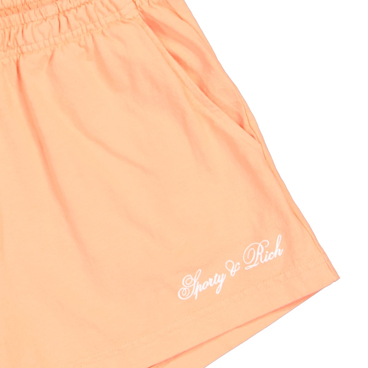 Cursive Logo Disco Short Peach/White | SUBTYPE