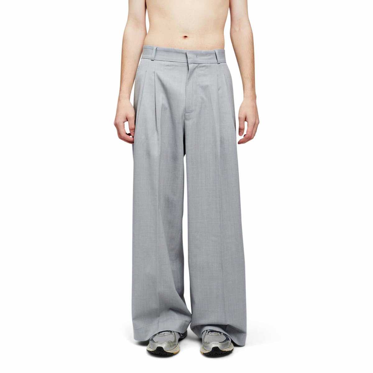 Wool Super Loose Pant Medium Grey | SUBTYPE