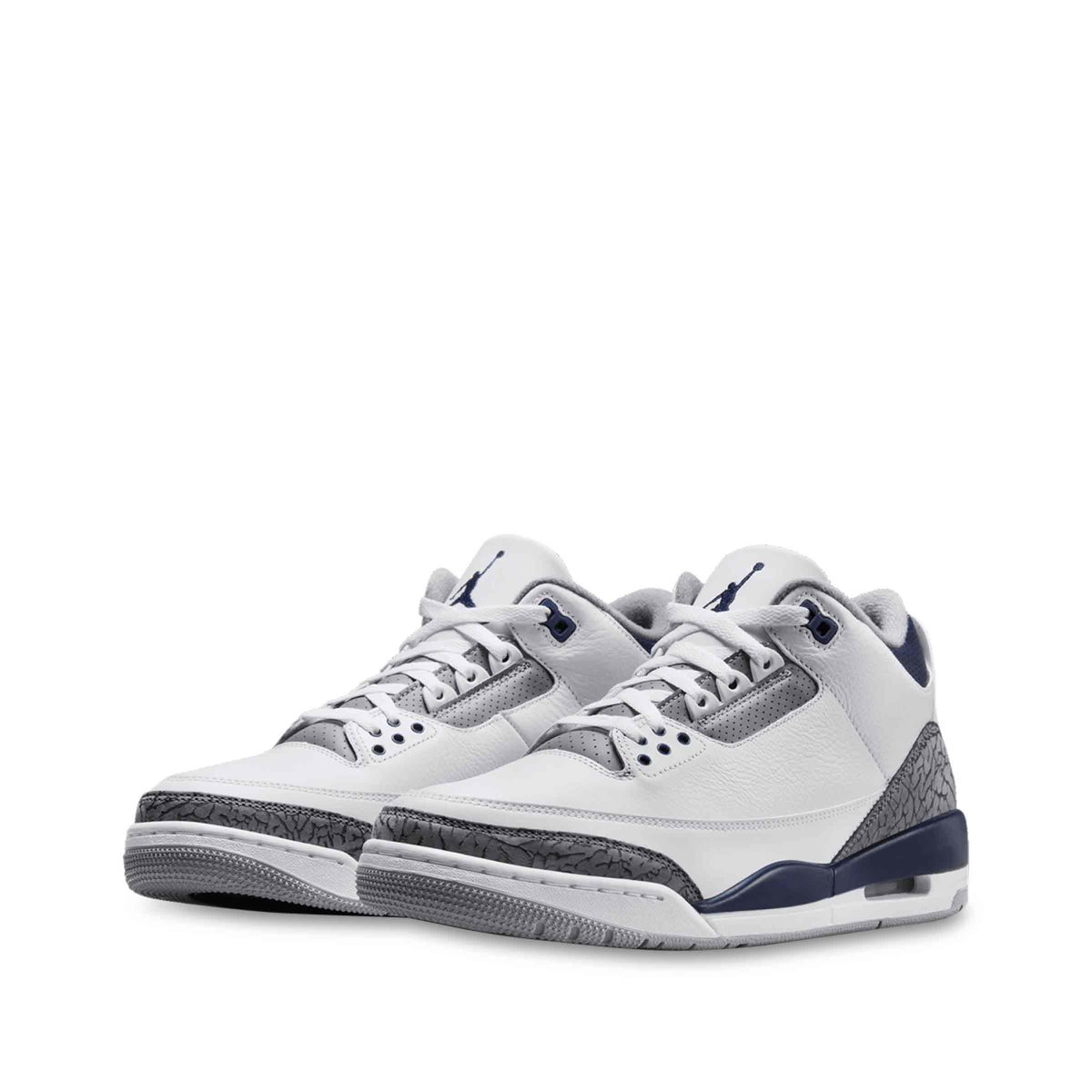 AIR JORDAN 3 RETRO 'MIDNIGHT NAVY' White/Midnight Navy/Cement Grey ...