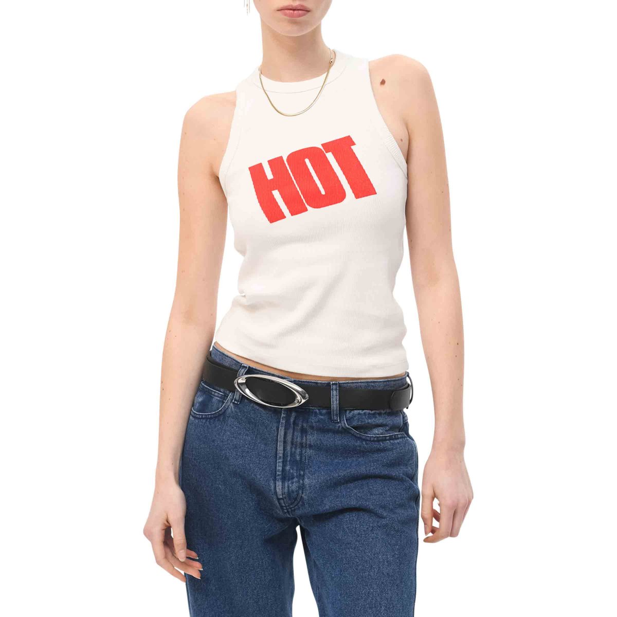 Simply Hot Singlet White | SUBTYPE