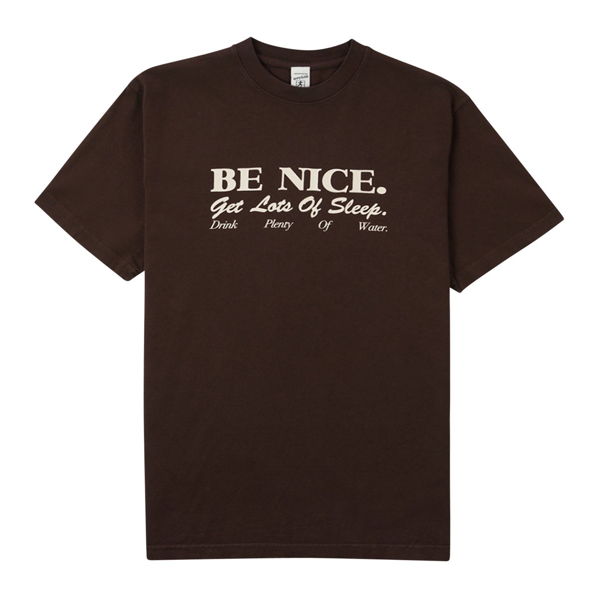 Be Nice T-Shirt Chocolate/White | SUBTYPE