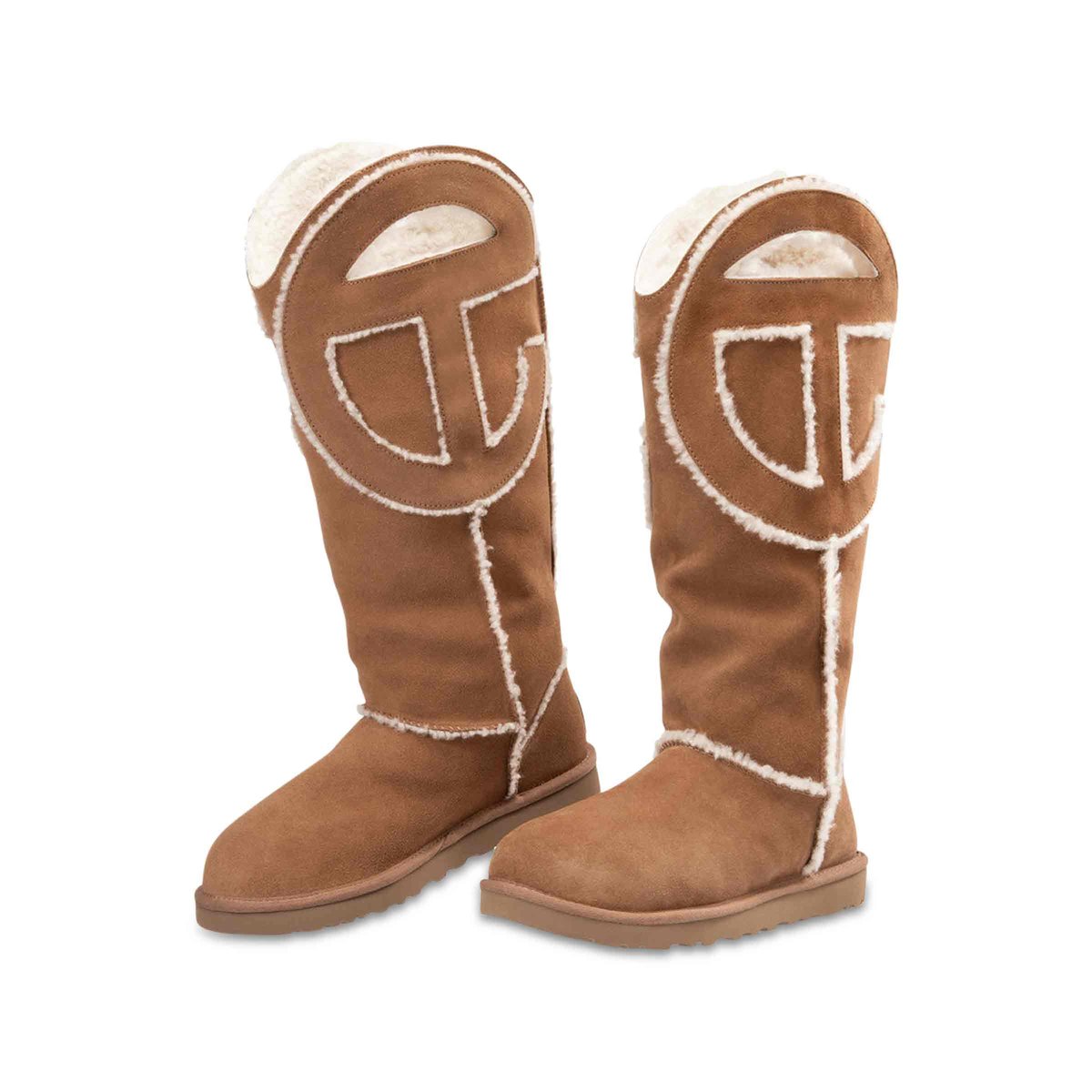 x TELFAR Logo Tall Boot Chestnut | SUBTYPE