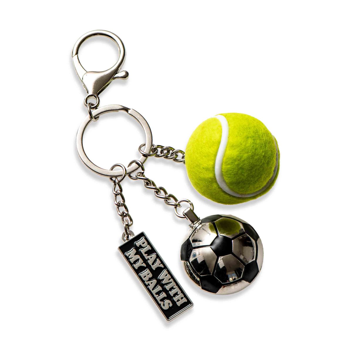 Play With My Balls Keychain Multicolor | SUBTYPE
