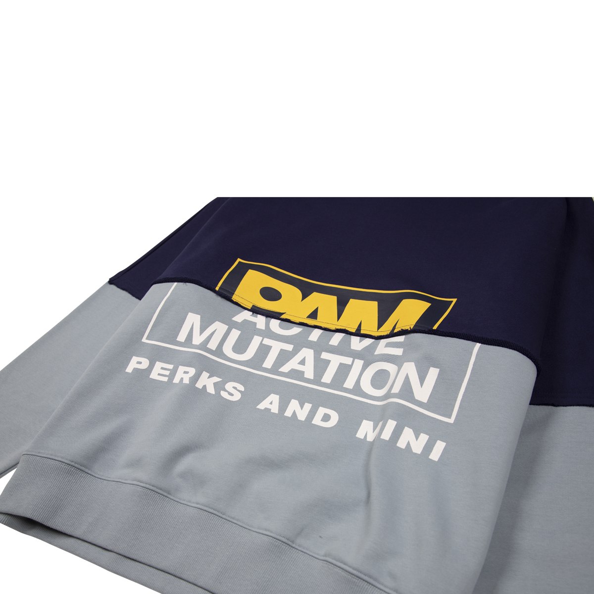 P.A.M. S.Loops Halfway Crew Neck Sweater Navy/Dusty Blue | SUBTYPE