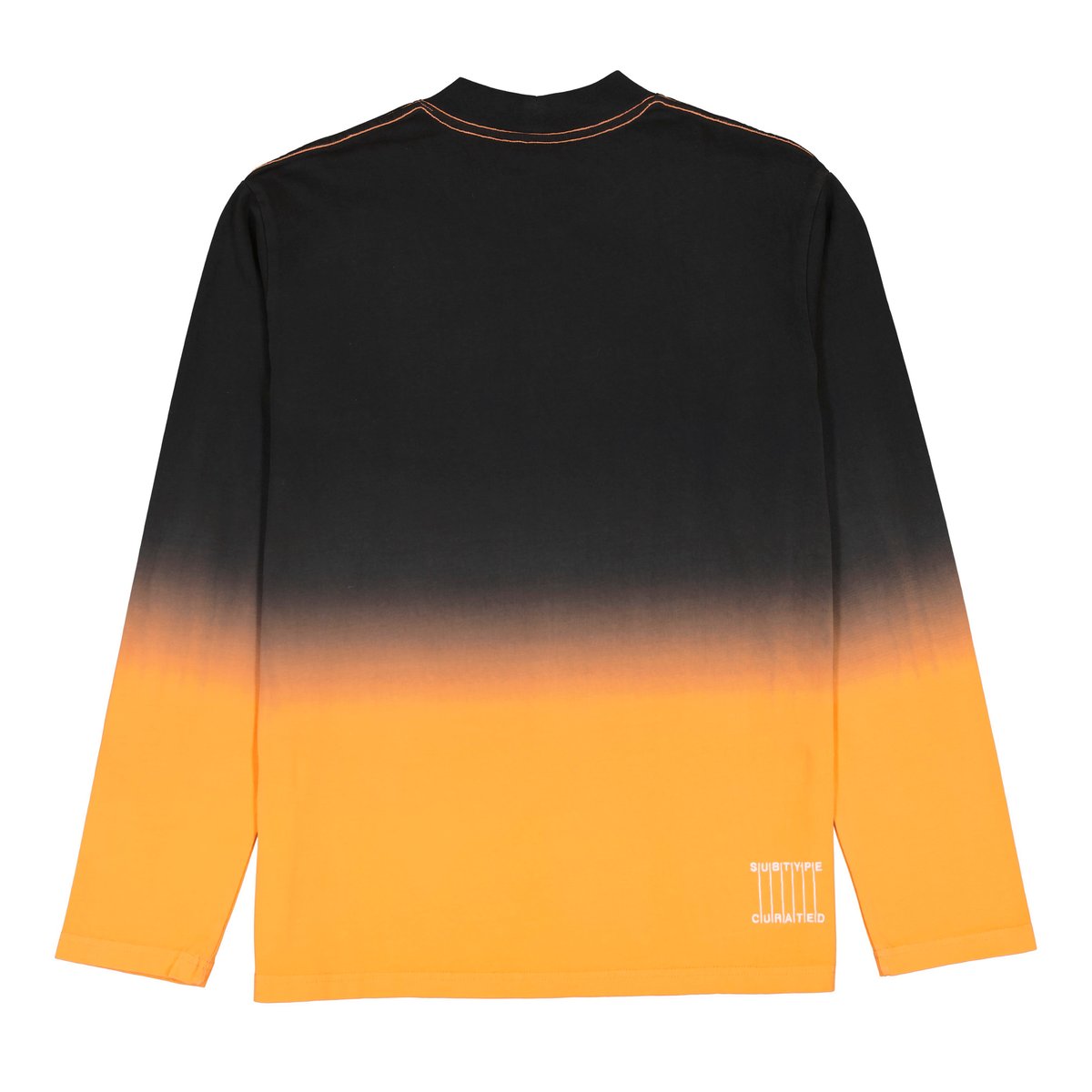 Gradient Long Sleeve Tee Orange Black Subtype