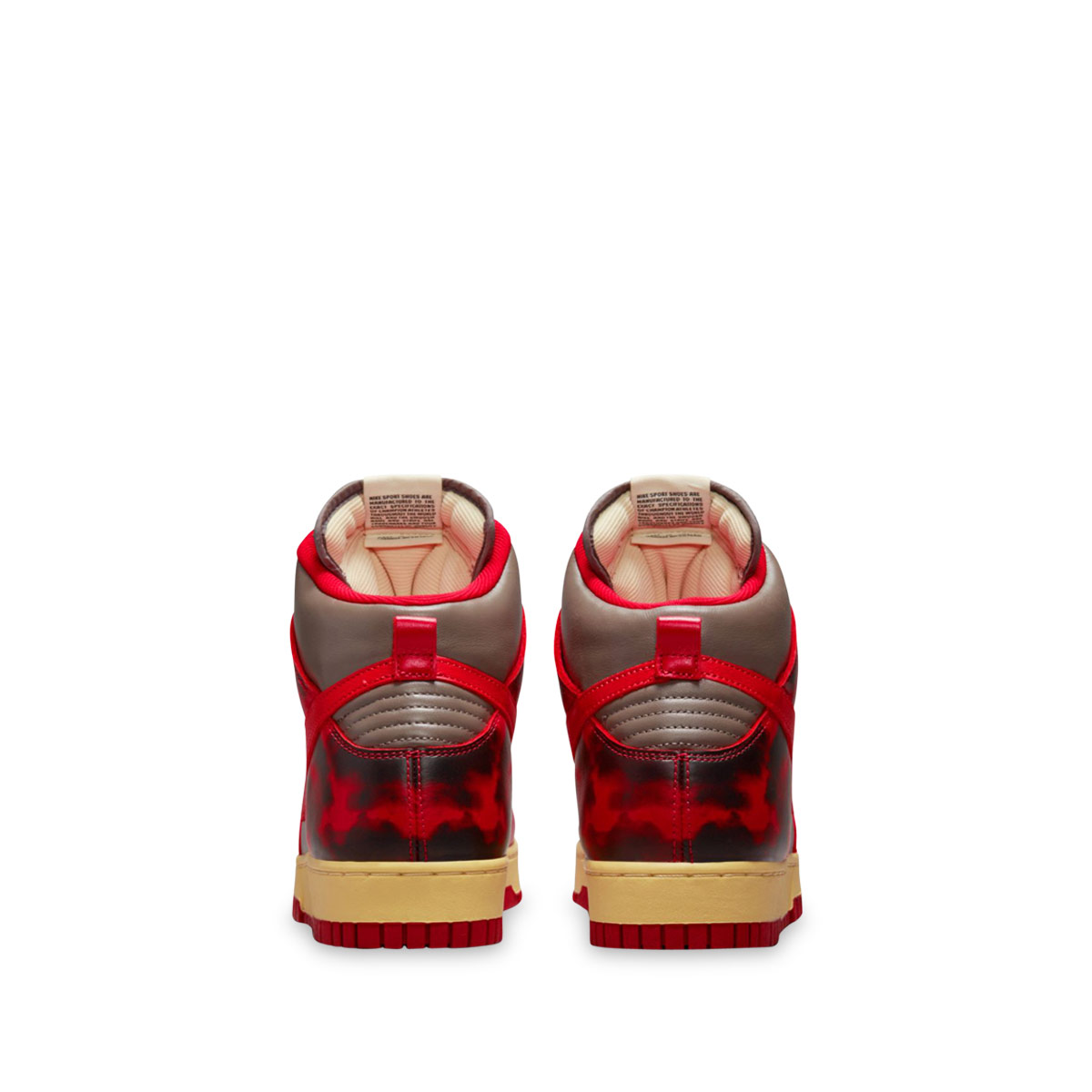 Dunk High 1985 SP "Red Acid Wash" University Red/Chile Red-Cave Stone ...