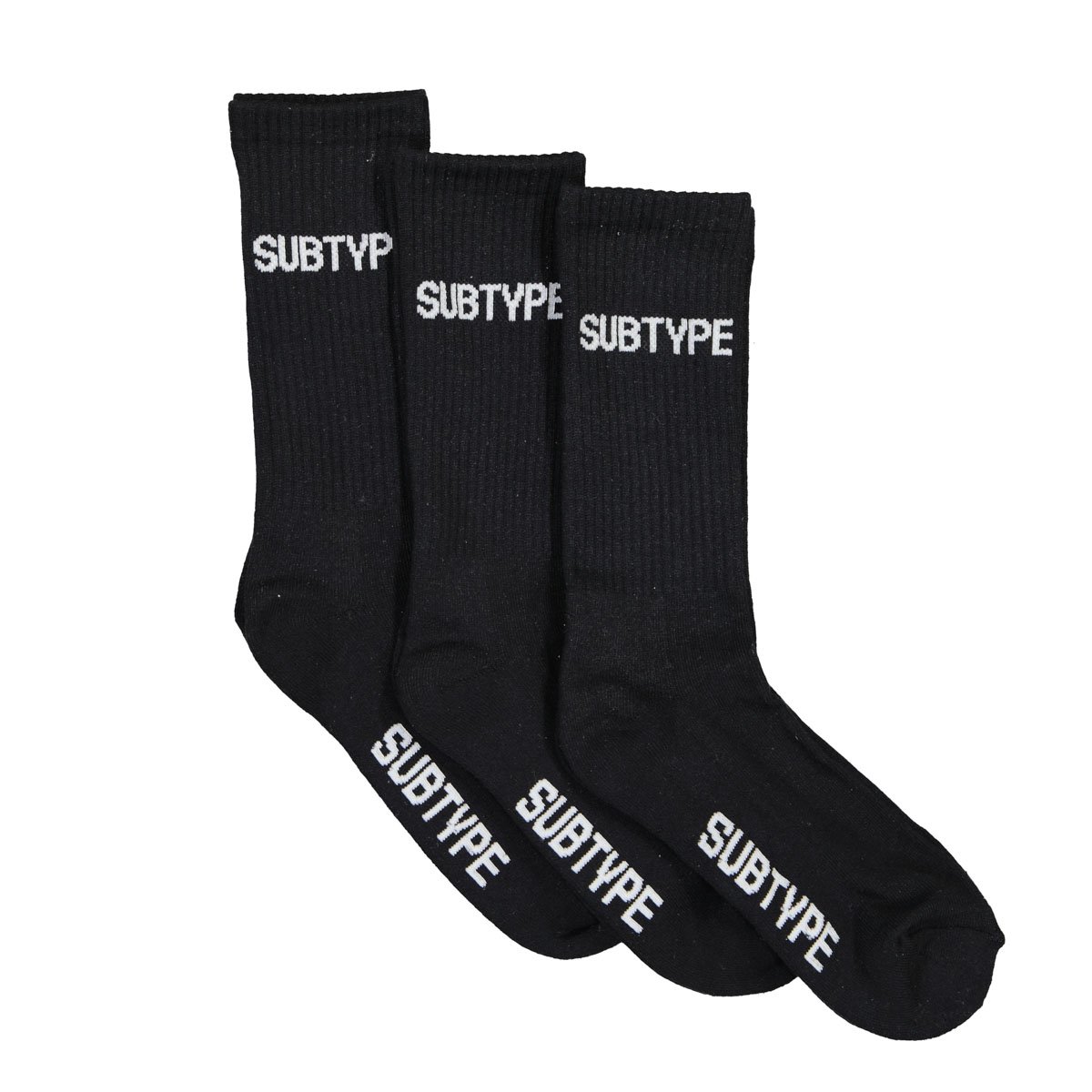 Crew Socks (3 Pack) Black | SUBTYPE