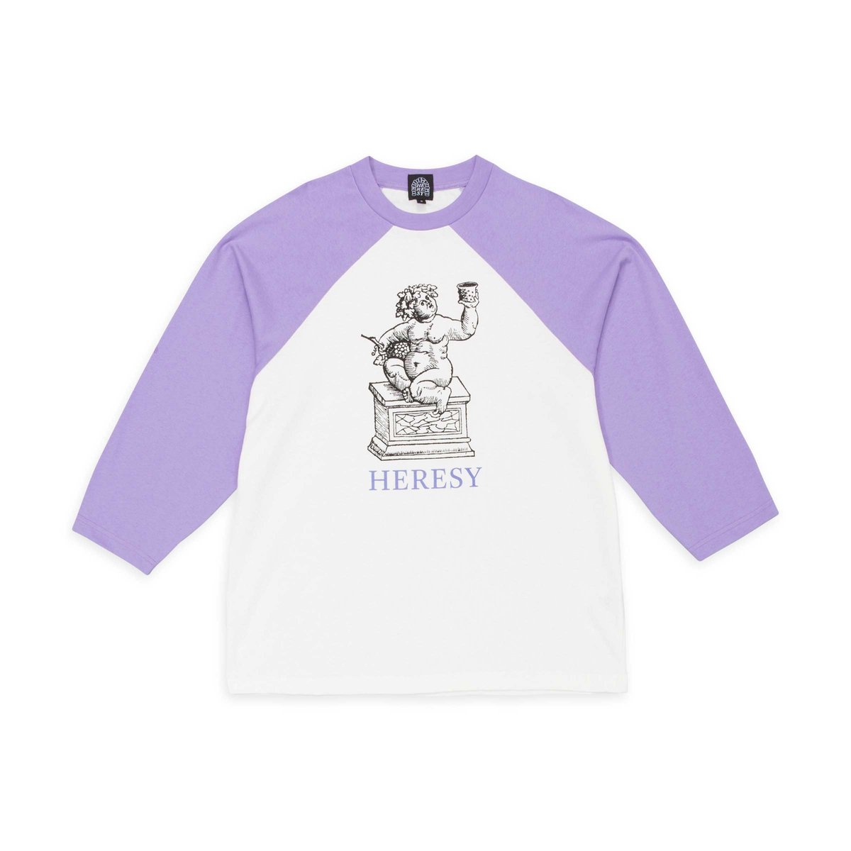 Bacchus Baseball T-Shirt Lavender/ White | SUBTYPE