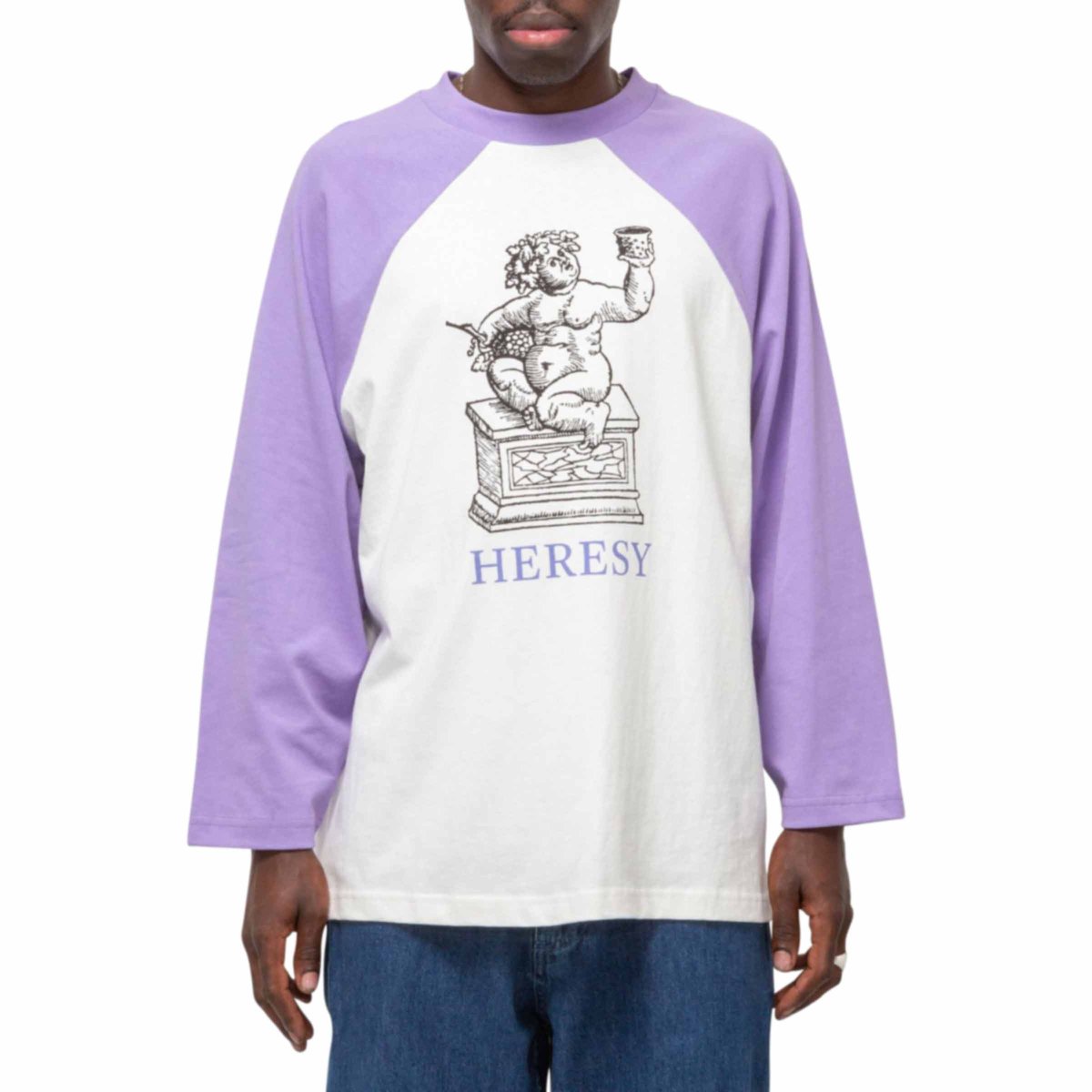 Bacchus Baseball T-Shirt Lavender/ White | SUBTYPE
