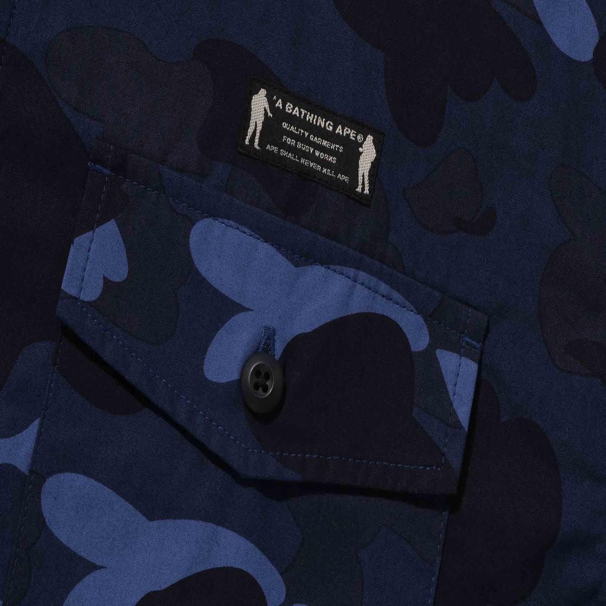 Color Camo CPO Shirt Navy | SUBTYPE