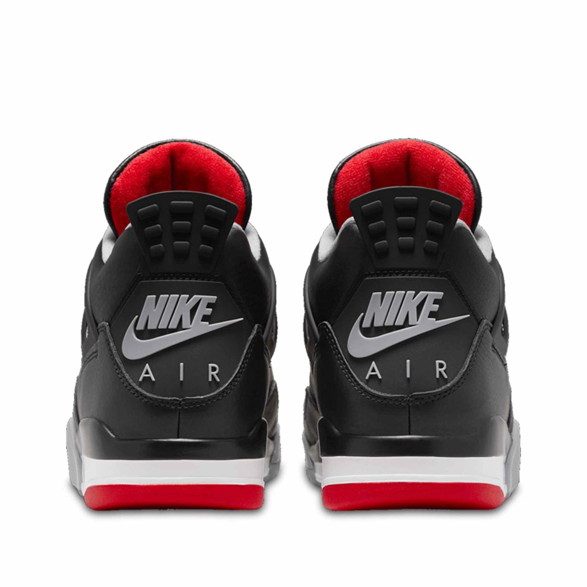 AIR JORDAN 4 RETRO 'BRED REIMAGINED' Black/Fire Red-Cement Grey-Summit ...