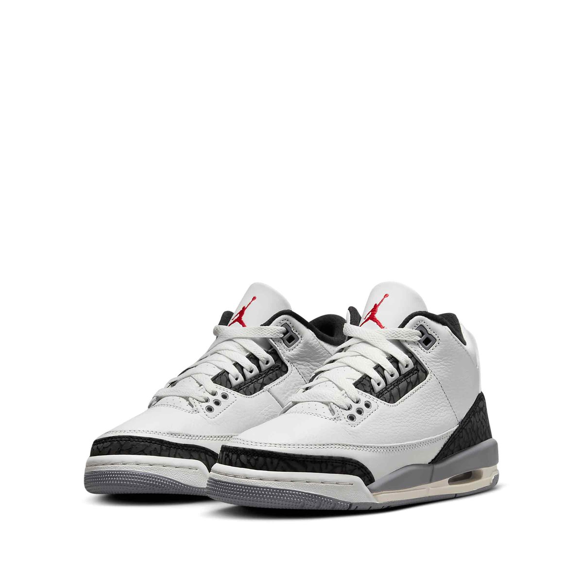 Air Jordan 3 Retro "Cement Grey" (Grade School) Summit White/Fire Red-Cement Grey-Black | SUBTYPE
