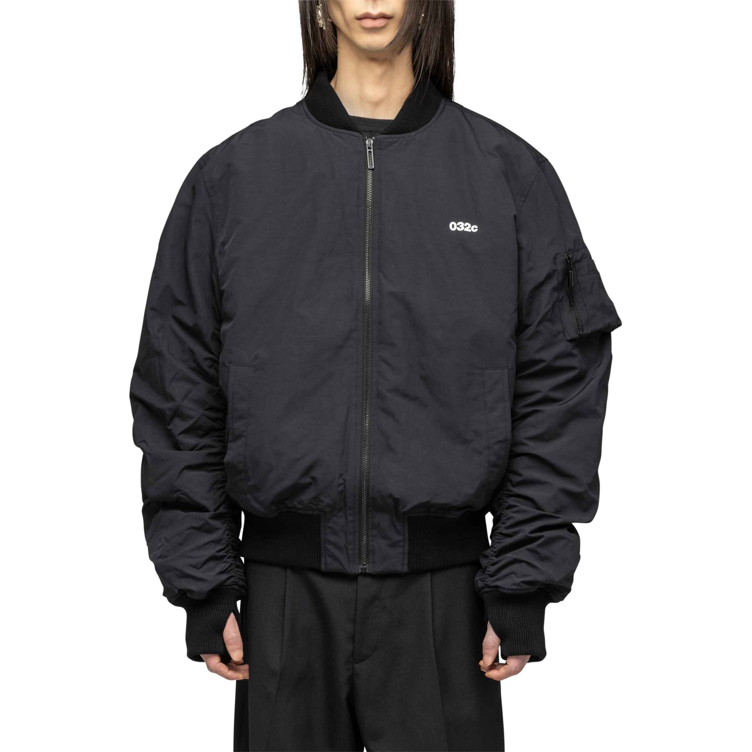 032c Classic Bomber Jacket Black | SUBTYPE