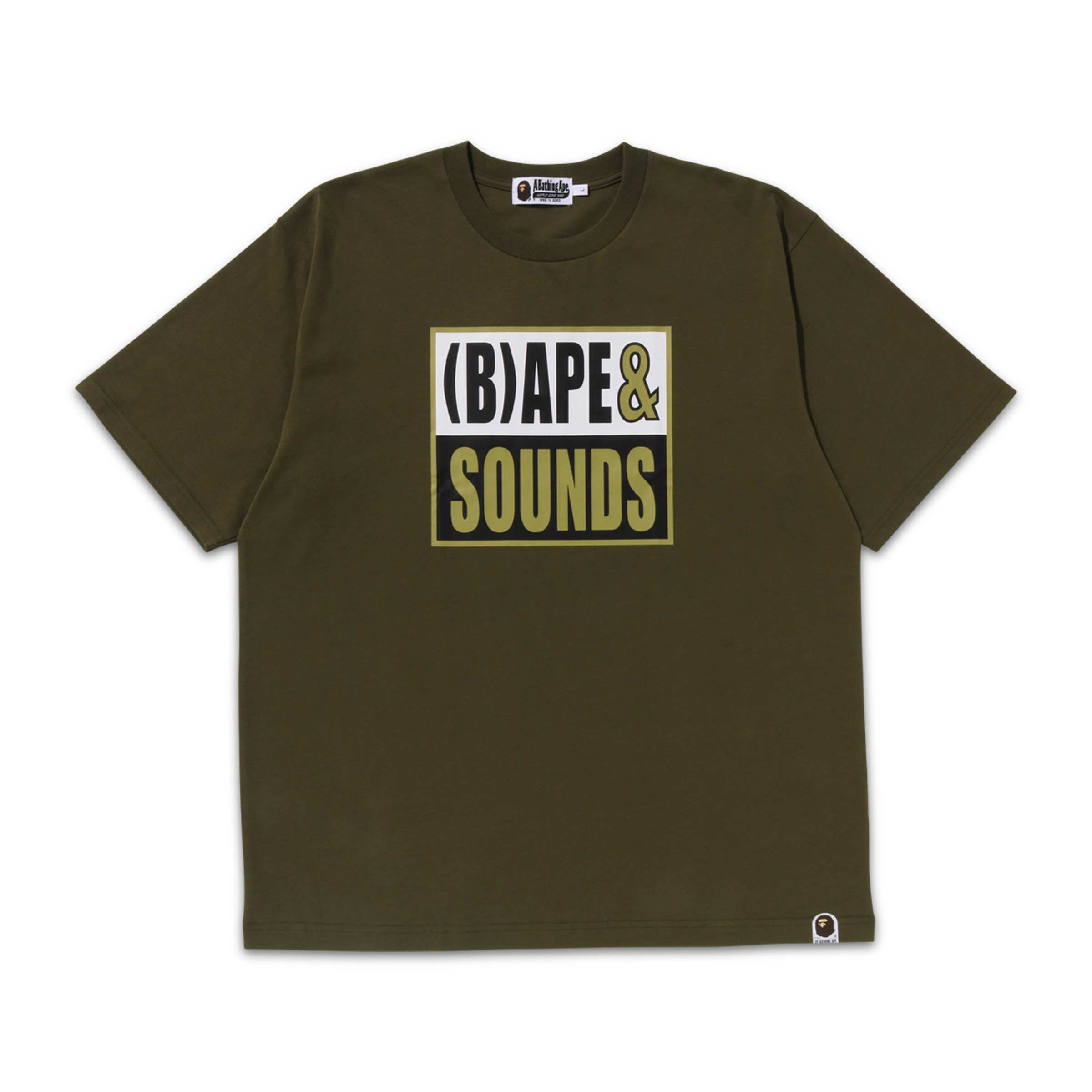 BAPE Sounds Logo Tee Army Green | SUBTYPE