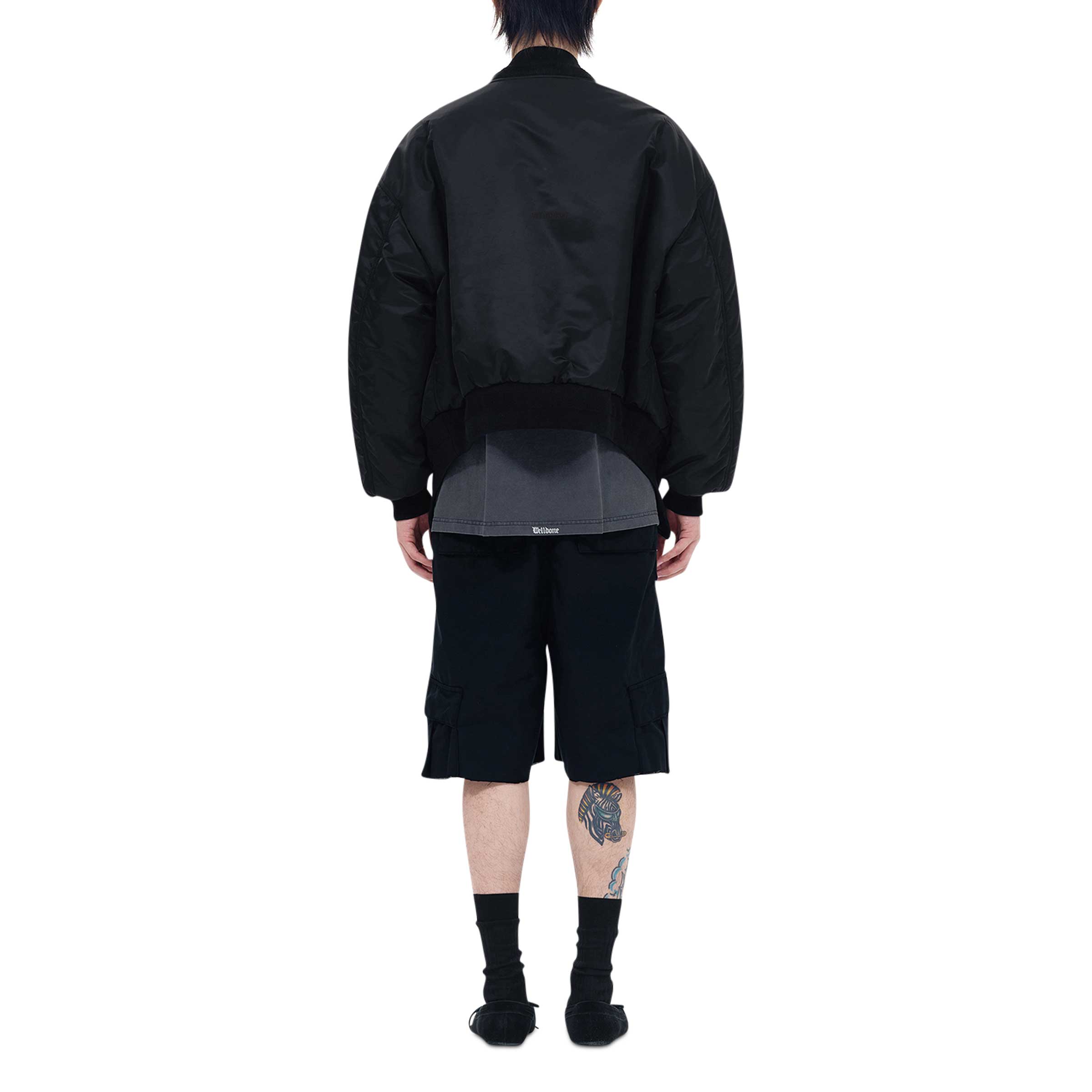 Two-way Bomber Jacket Black | SUBTYPE